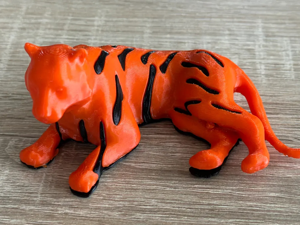 Tiger Dual Color (two separate parts) | 3D models download | Creality Cloud