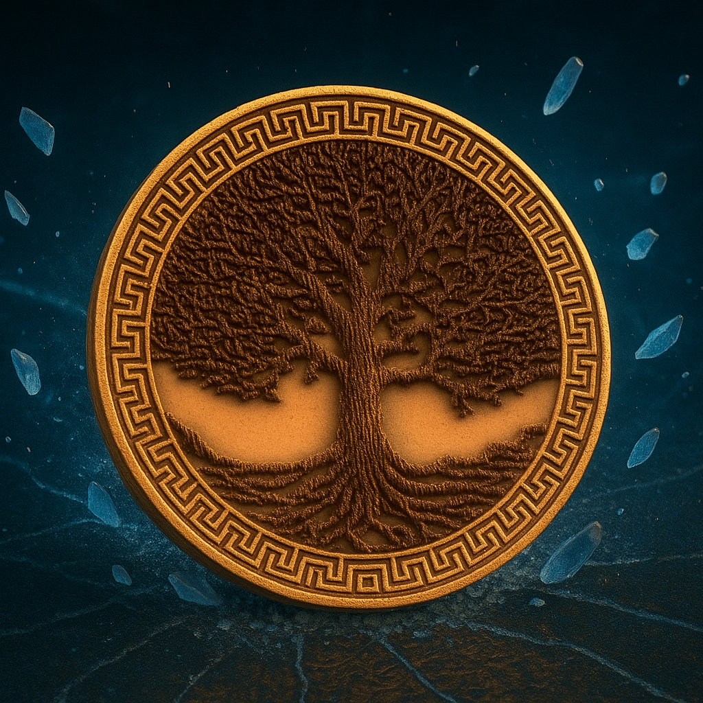 Badges & Coins STL загрузка - [V6] Tree of Life symbol. Celtic style ...