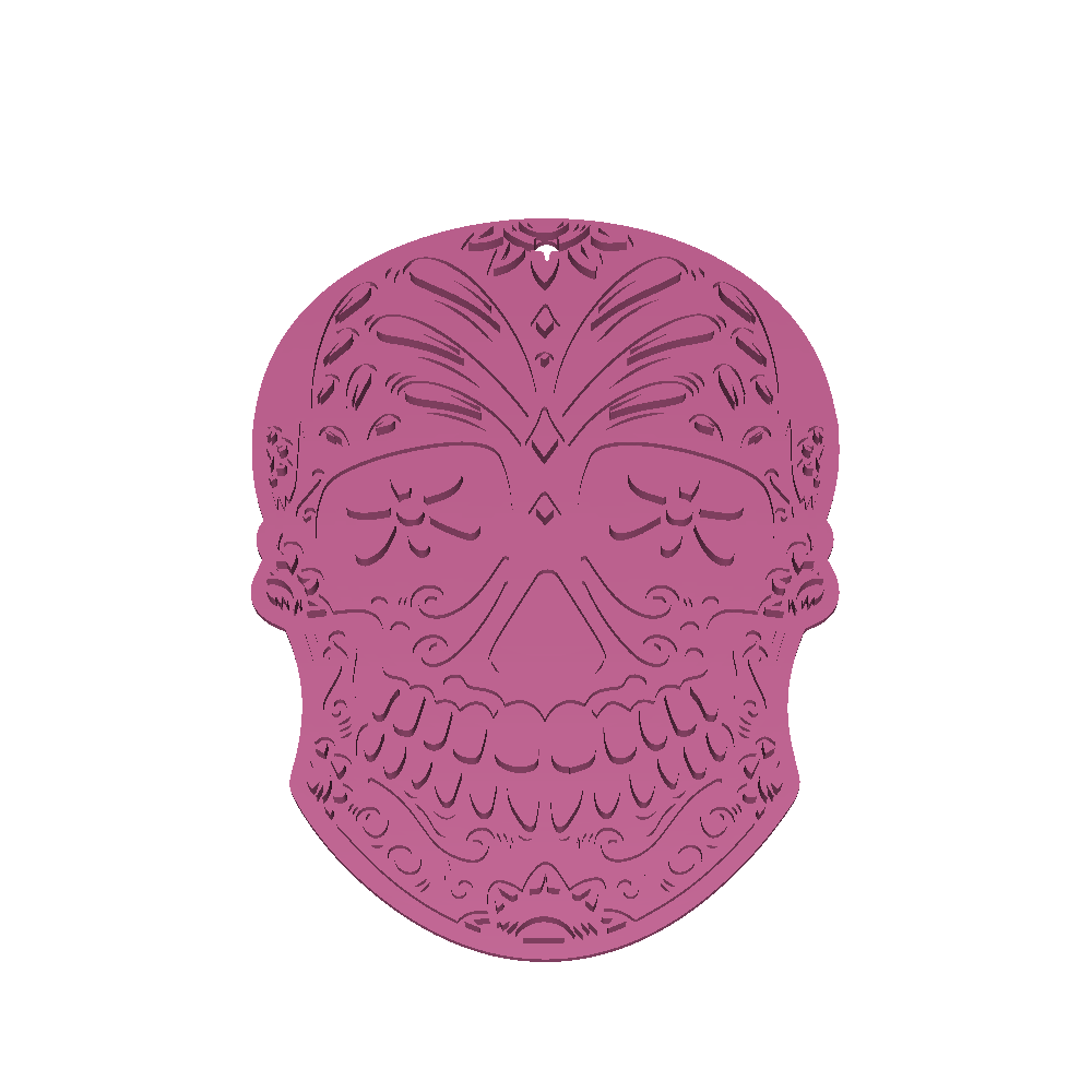 3D Printer Files | 3MF File | Sugar Skull Christmas Ornaments ...