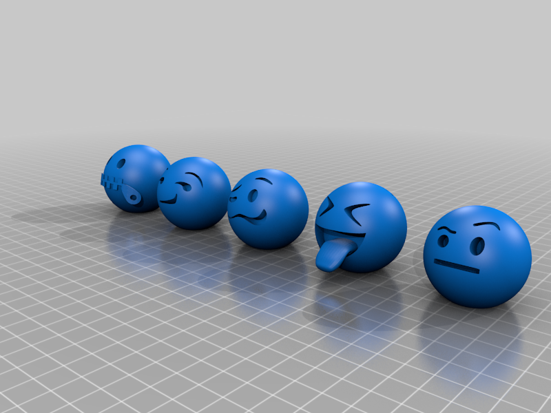 3D Printer Files | 3MF File | EMOJI. Collection 02 V2 | Creality Cloud