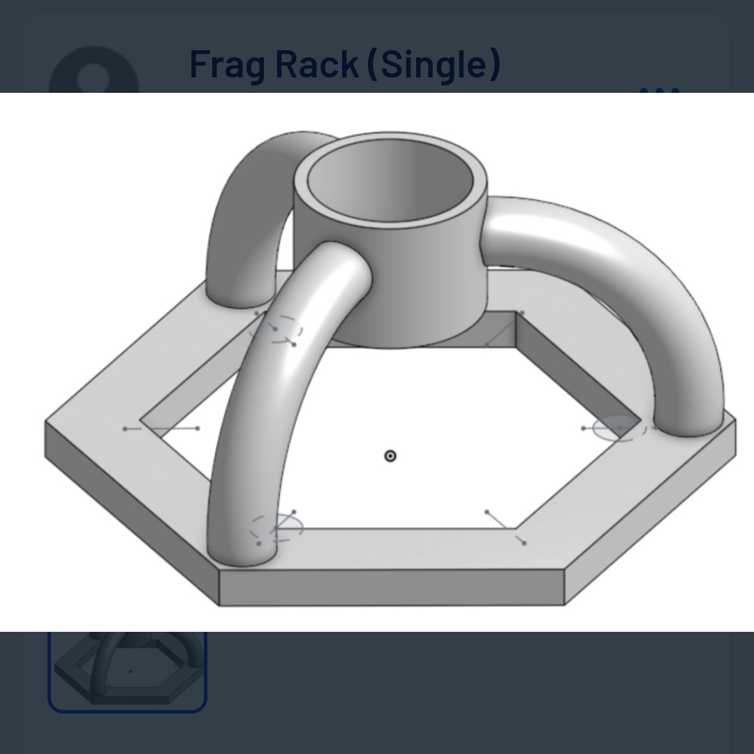 Free Other STL Download - frag stand roundby Mr Printy Print