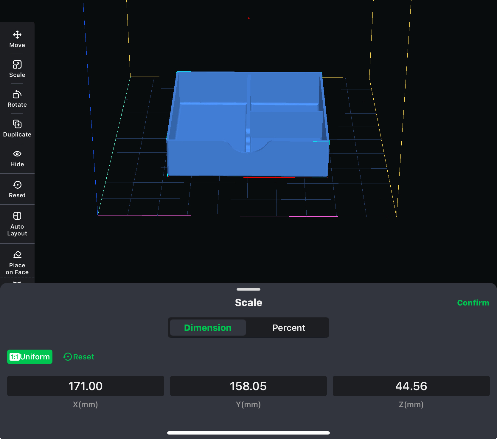 What the hell is going on with this creality slicer you put one size confirm and after slicing ...