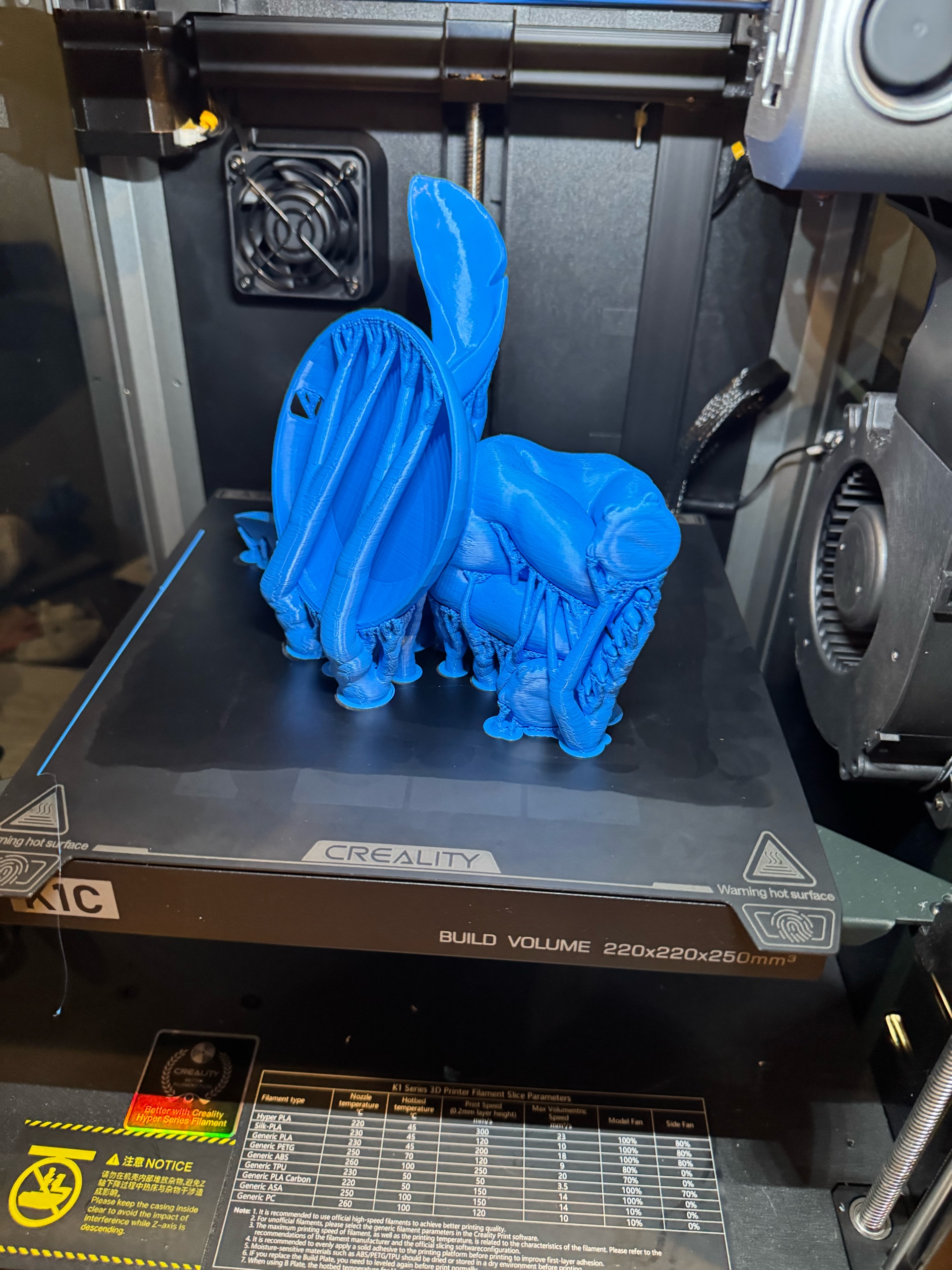 Good model, supports definitely needed | Creality Cloud