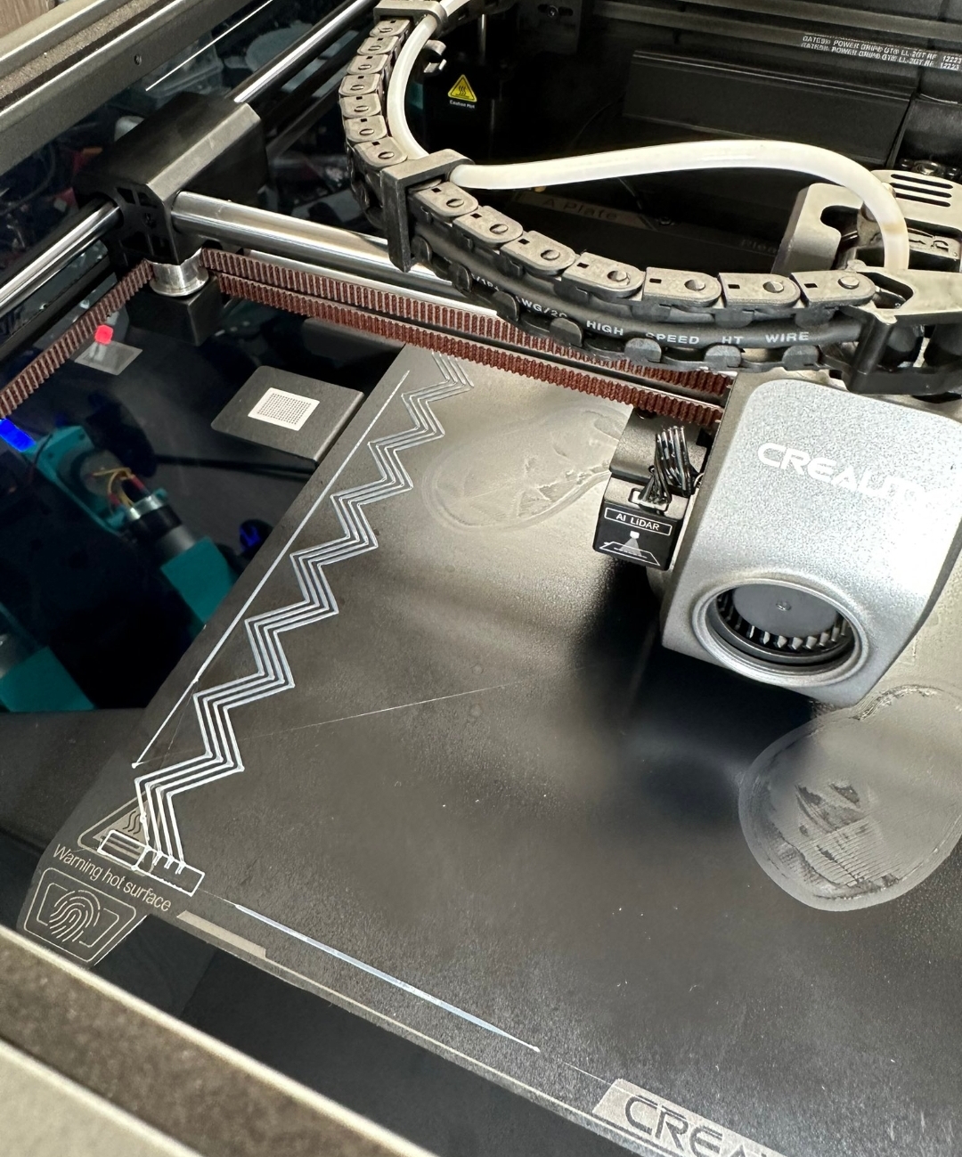 how do I print these zigzag lines and scan with lidar? does it adjust ...