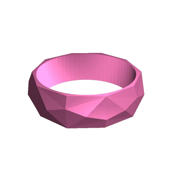 Free Jewelry And Accessories Stl Download Low Poly Ring 8by Thelilprintz4610