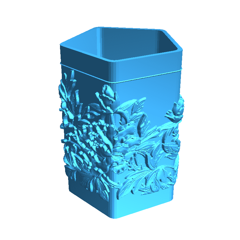 Free Home Decorations & Ornaments STL Download - flower design on cupby ...