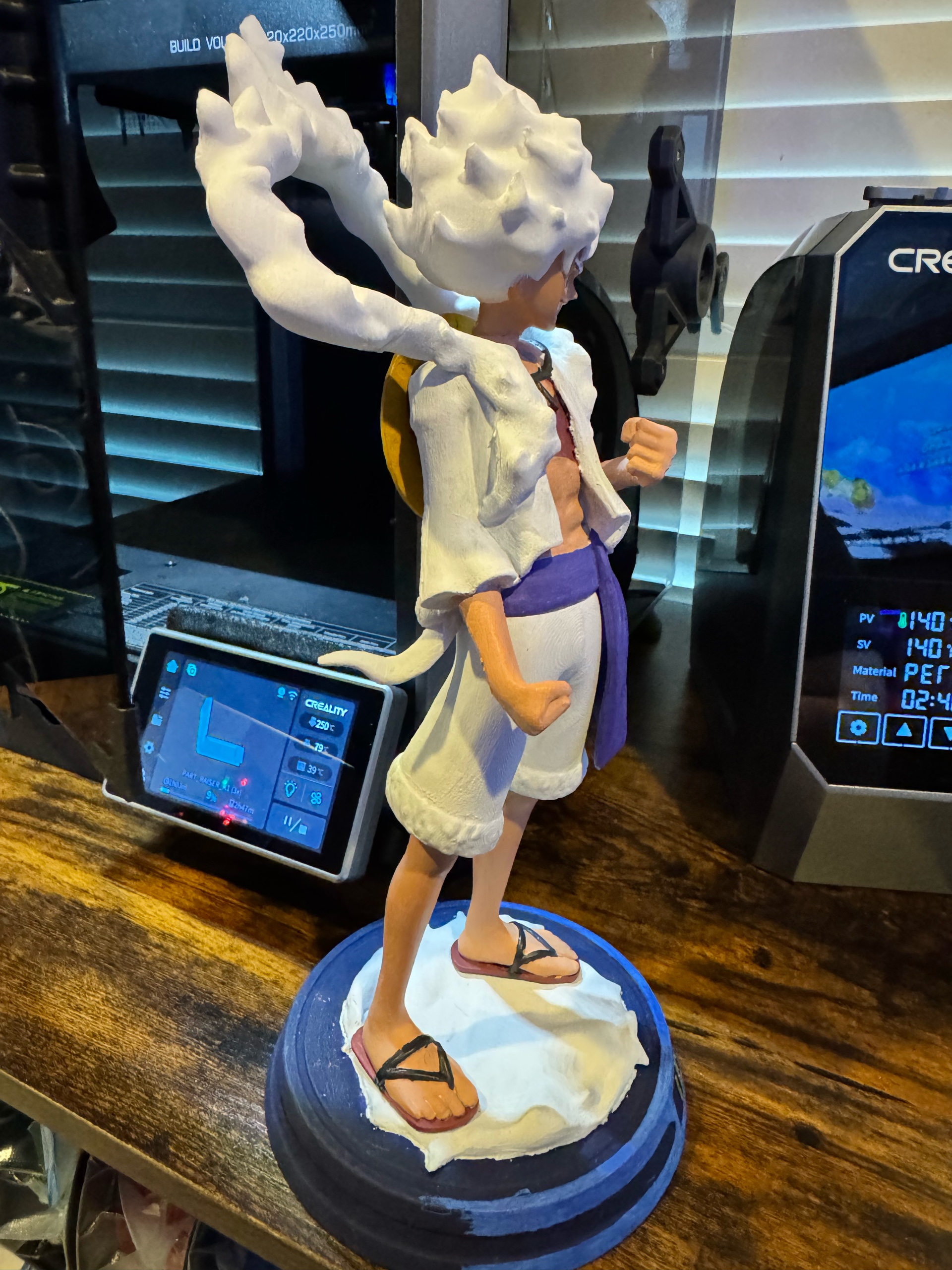 Printed this Luffy figure as is, using the original spec and scale to ...