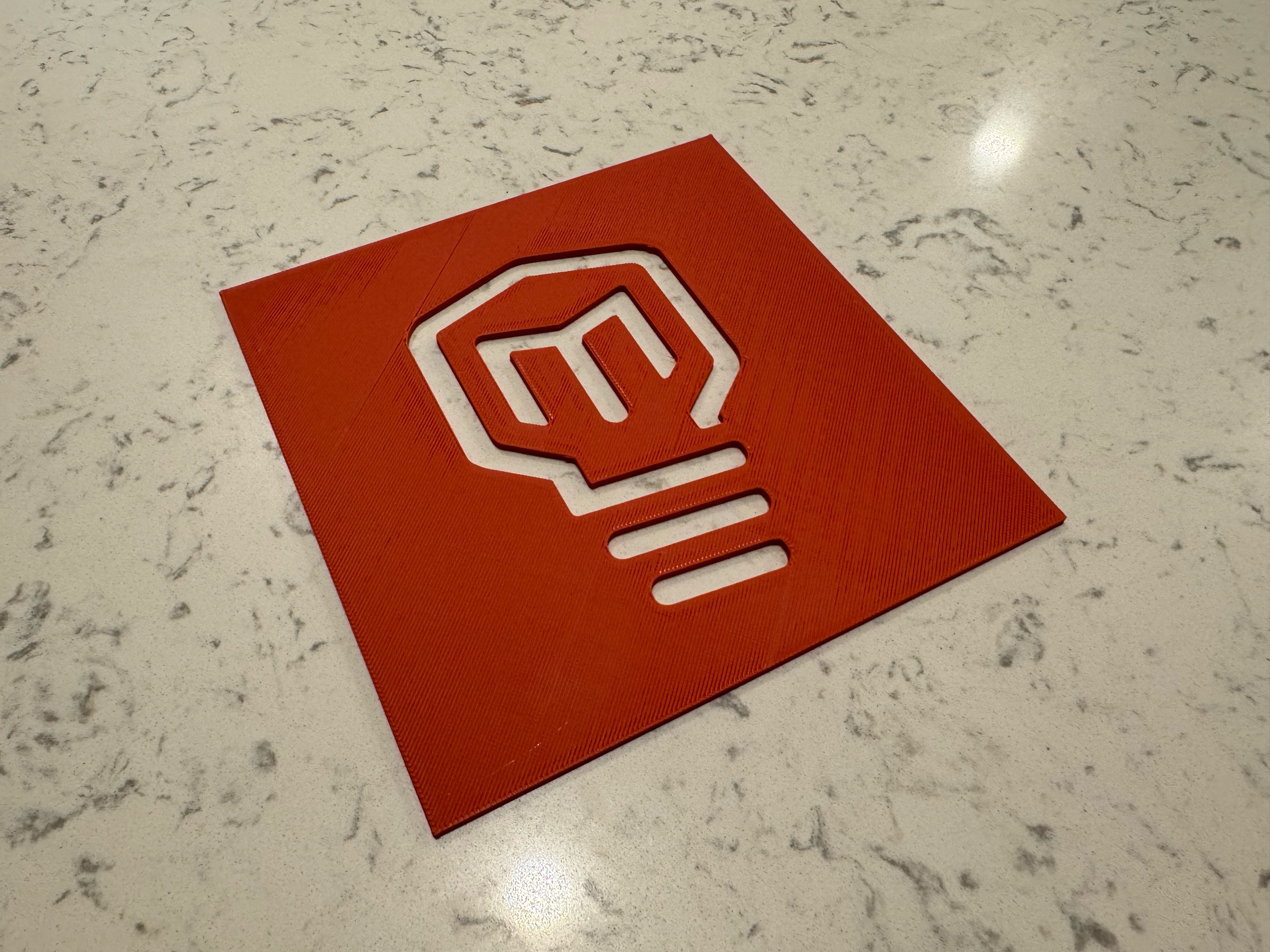 Printed the iconic Mark Rober logo on my Creality K1C! 🔧💡 Love how ...