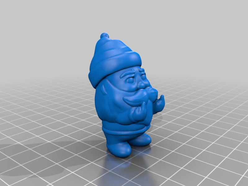 3D Printer Files | 3MF File | Santa Claus too tired (flipping off ...