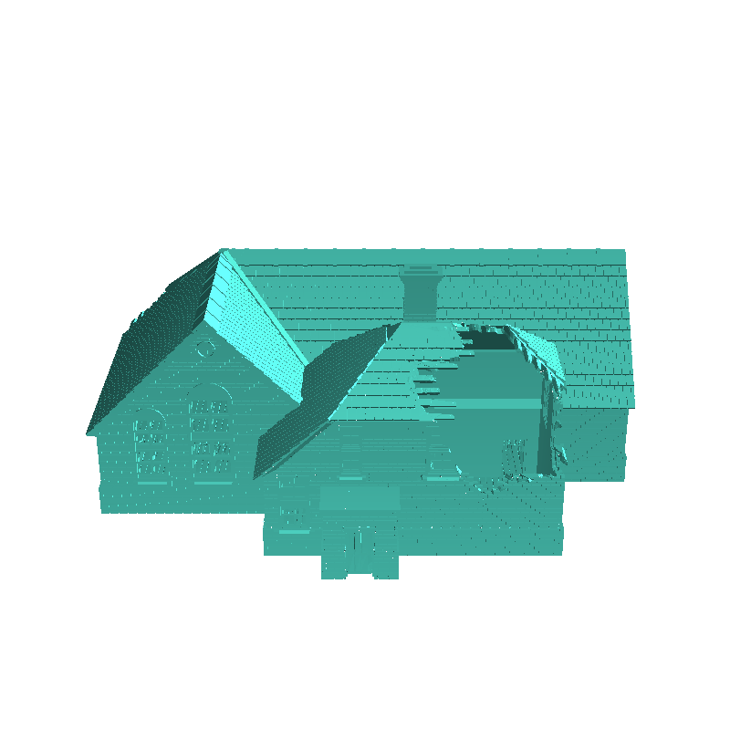 Industrial Design & Prototypes STL Download - Large modern mansion with ...