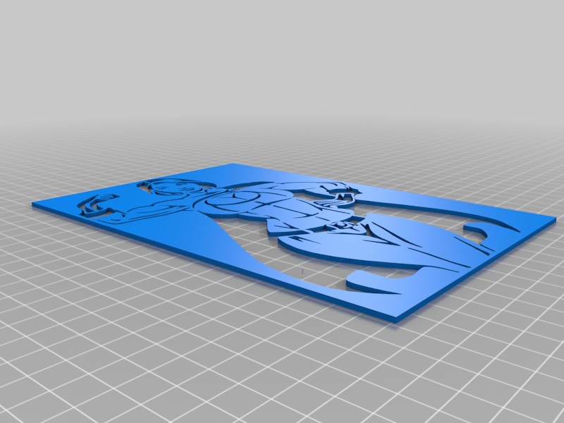 Power Girl stencil 4 | 3D models download | Creality Cloud