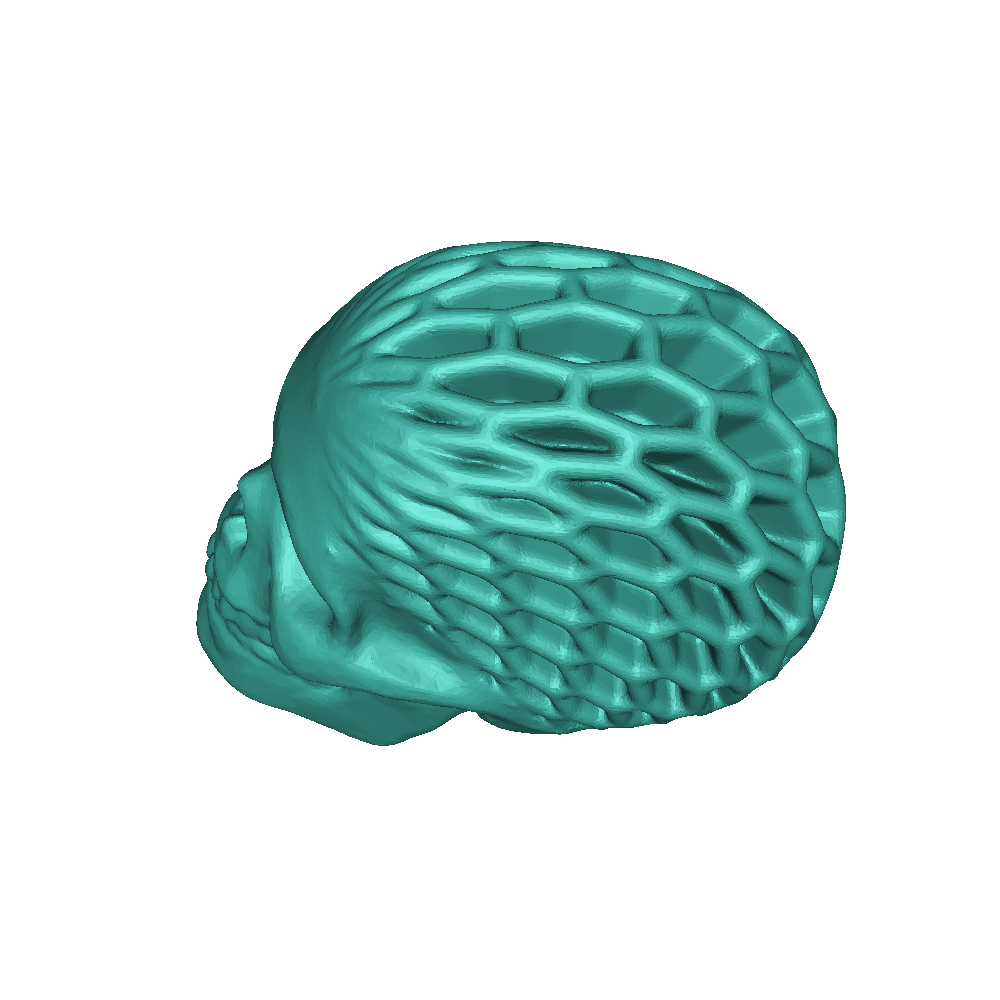 Free Home Decor STL Download - architected skull hex design by Mic-Bot ...