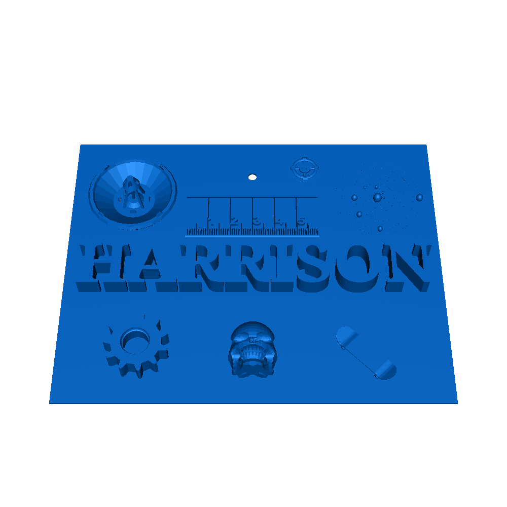Free Home Decorations & Ornaments STL Download - Harrison door name tag ...