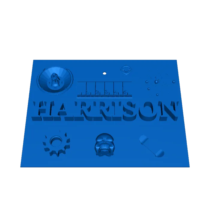 Free Home Decorations & Ornaments STL Download - Harrison door name tag ...
