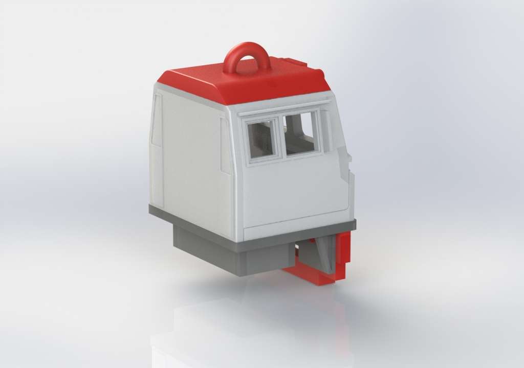 Locomotive Head Keychain CC206 - GE CM20EMP | 3D models download ...