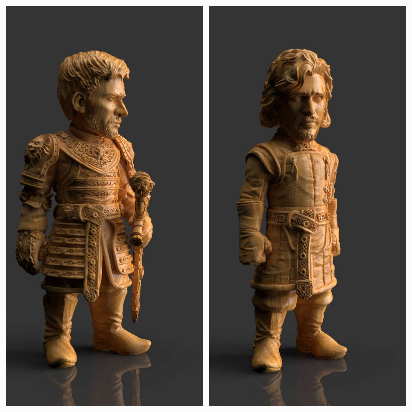 Games of Thrones. Jaime Lannister and Jon Snow | 3D models download ...