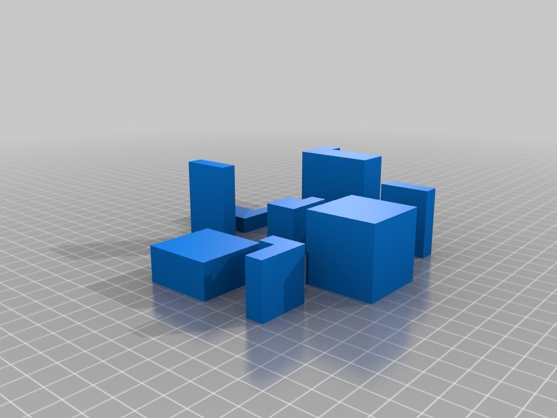 Free Board Games & Card Games STL Download - Cube Dissection Puzzle 2 ...