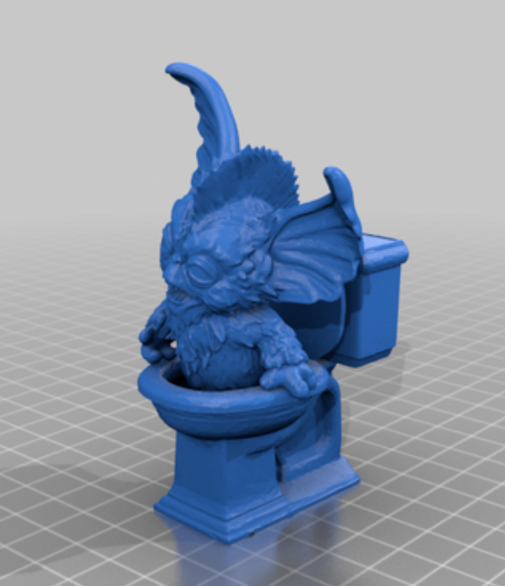 Gremlin toilet gremlin | 3D models download | Creality Cloud