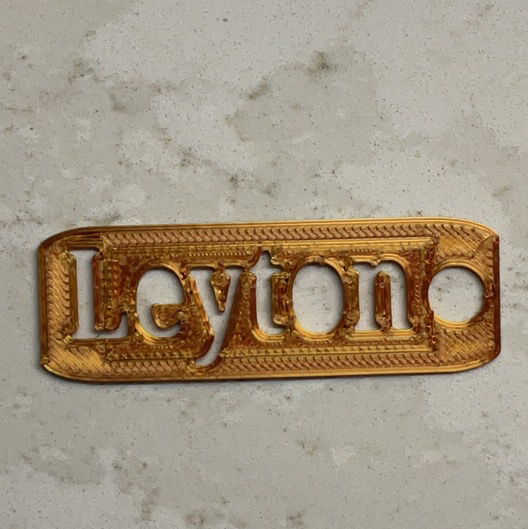 Personal Accessories STL Download - Leyton name tagby Leyton Awe1