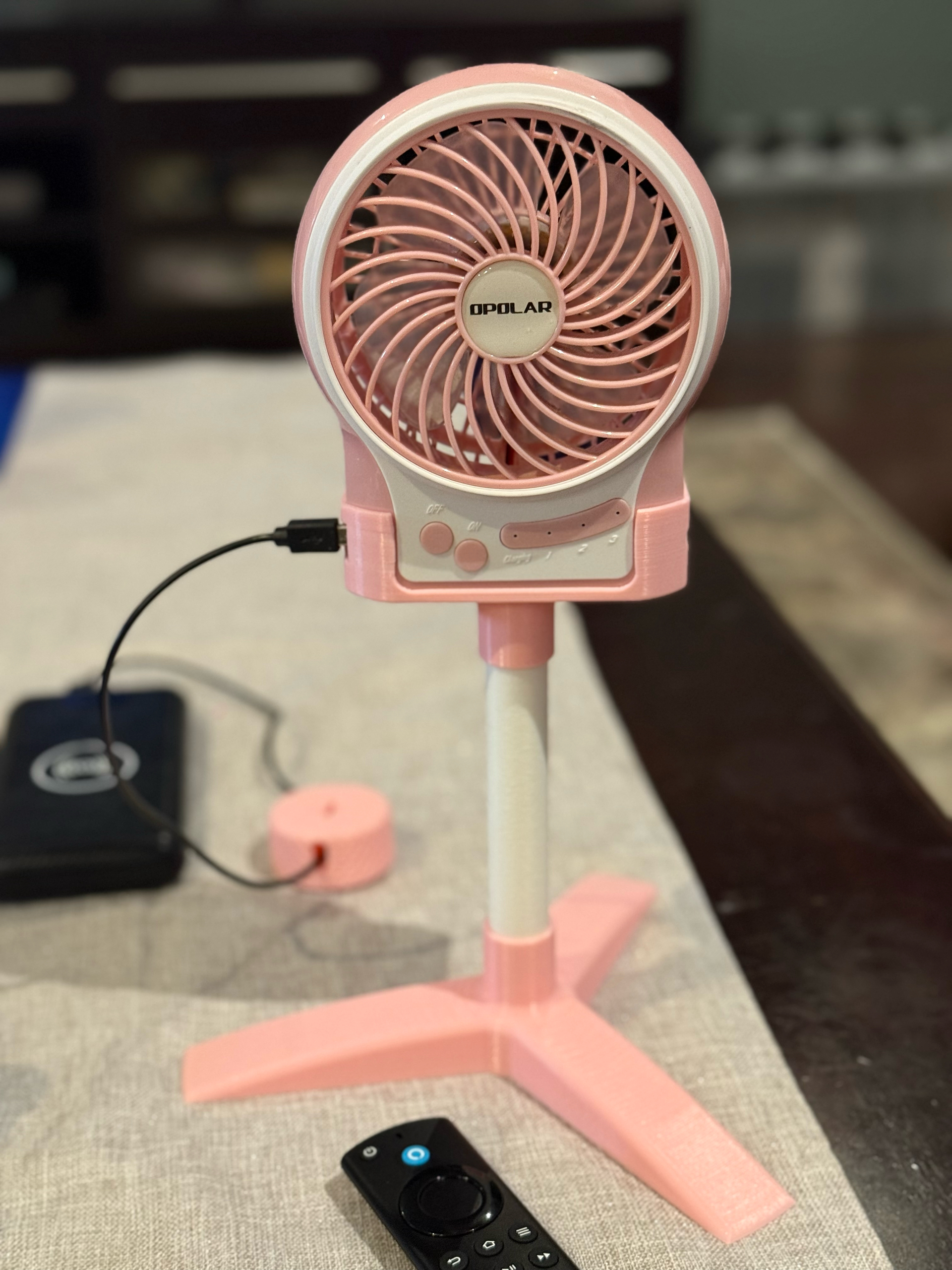 3D Printer Files | 3MF File | Rechargeable Fan Stand | Creality Cloud