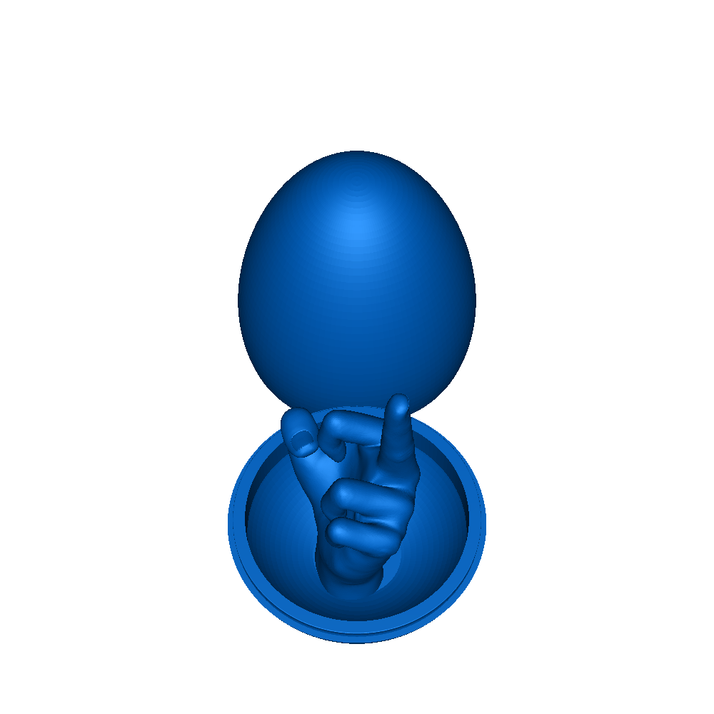 Free Other STL Download - middle finger easter egg by jfm2021/23