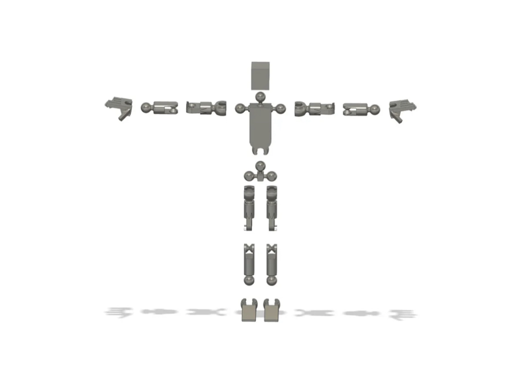 Articulated man | 3D models download | Creality Cloud