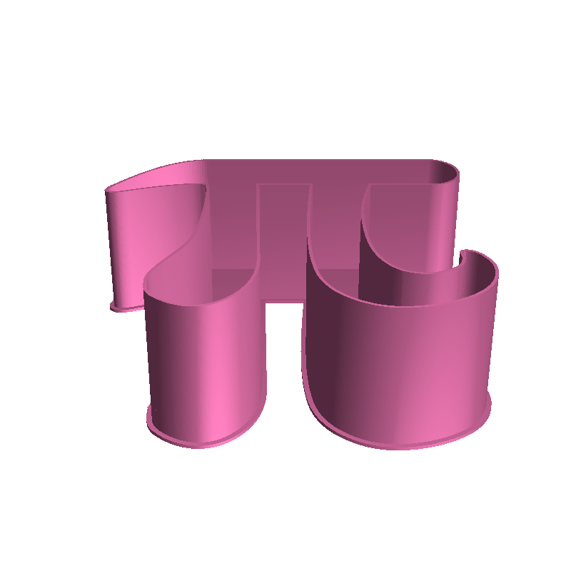 Letter Pi, nestable box (v1) | 3D models download | Creality Cloud