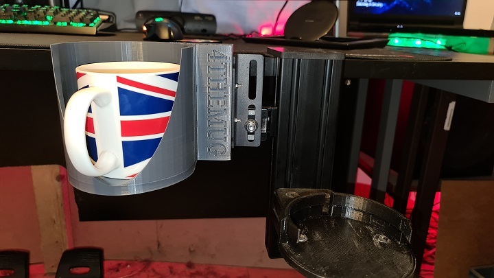 Monstertech desk mount Mug Holder. | 3D models download | Creality Cloud