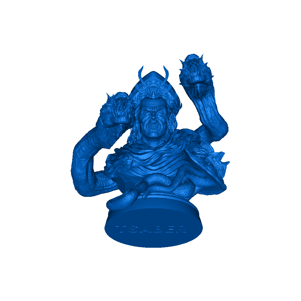 Characters & Creatures STL Download - Evil Lord bustby Ha333aP