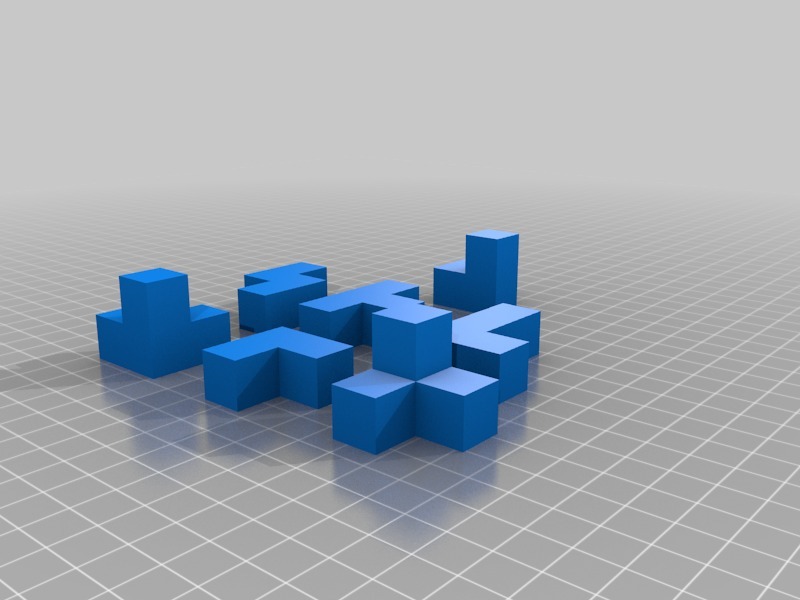 Free Board Games & Card Games STL Download - Seven Piece Cube Puzzlesby ...
