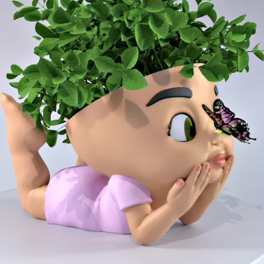 BUTTERFLY BABY FLOWER POT | Creality Cloud