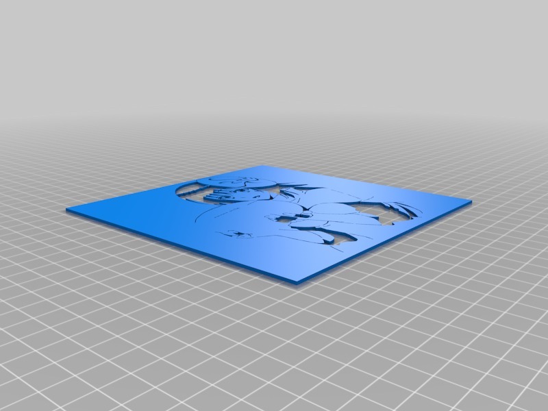 Rimuru and Shizu stencil | 3D models download | Creality Cloud