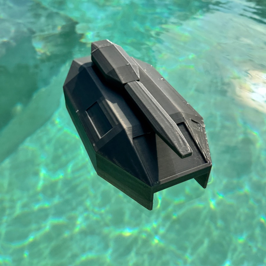 Free Other STL Download - Stealth Battleship Destroyer pool toy v2 ...