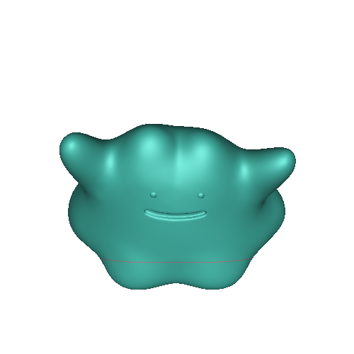 Characters & Creatures STL Download - Pokemon Ditto #132 - Ready for 3D ...