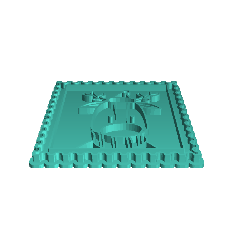 Other STL Download - Christmas postage stamps cookie cutter set of 6by ...