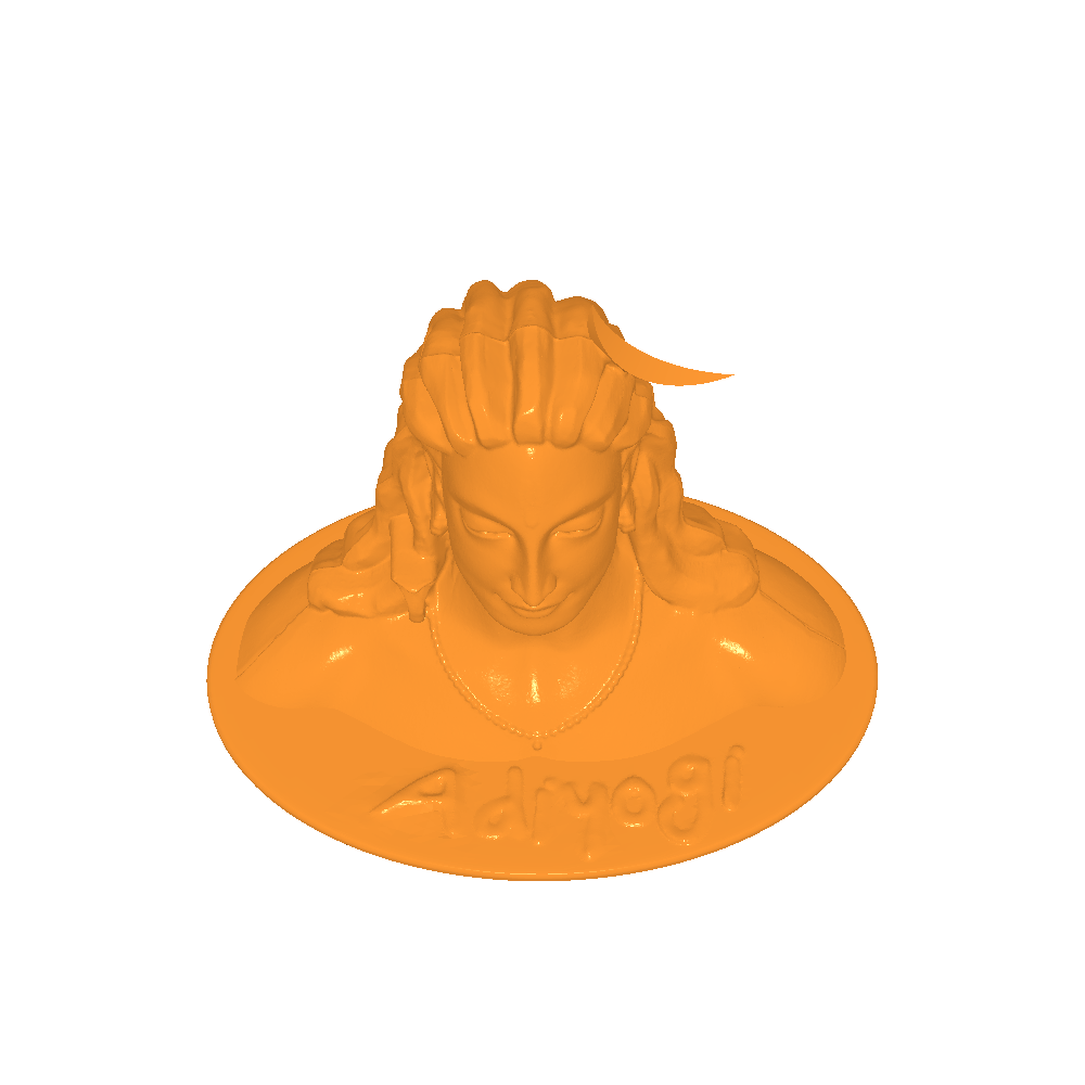 Free Sculptures & Artworks STL Download - adiyogi clear base and moon ...
