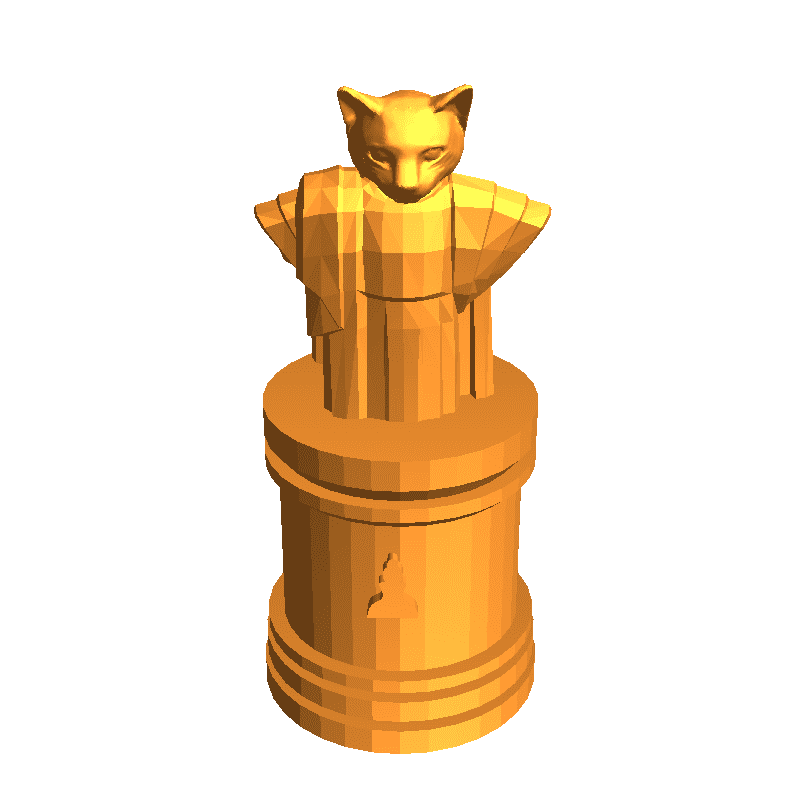 Free Board Games & Card Games STL Download - Cat Chess Setby SMT_M 🦊