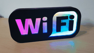 Wifi Led Sign | 3D models download | Creality Cloud