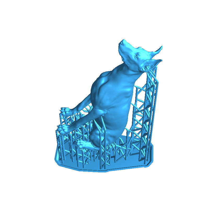 A very detailed model of a Dobermann keeping watch with a selfconfident ...