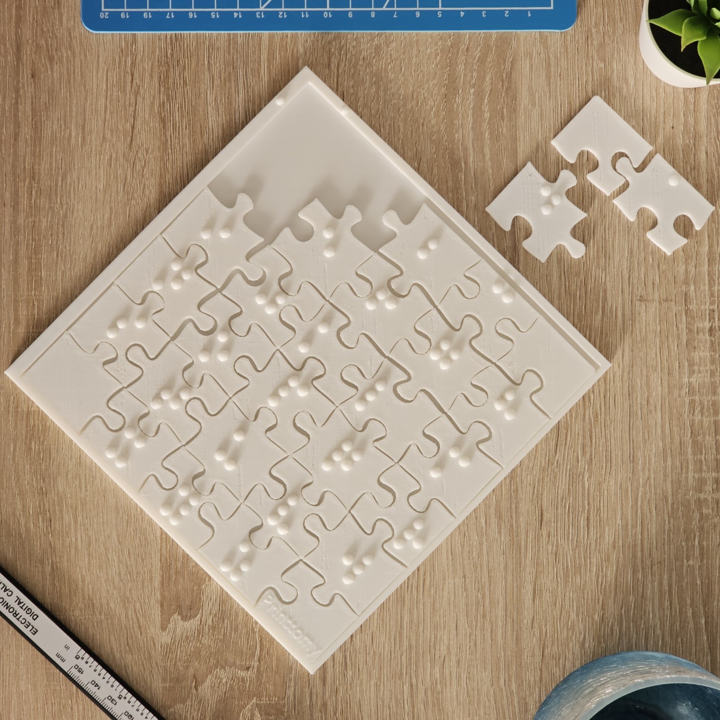 3D Printer Files | 3MF File | Puzzle for the blinds (Braille alphabet ...