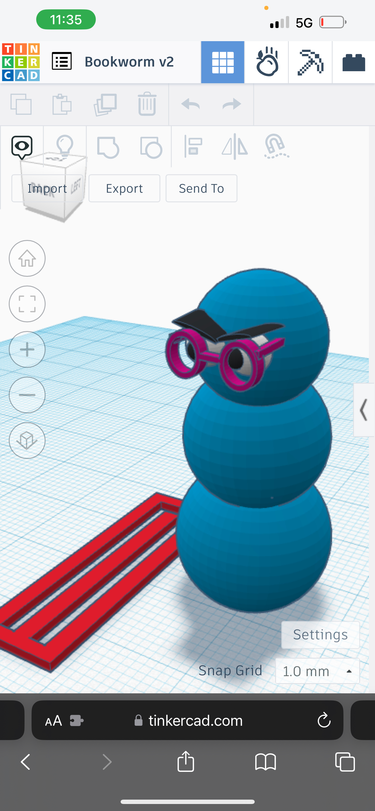 Here’s my entry into the bookmark contest. Billy Bookworm. It’s a work ...