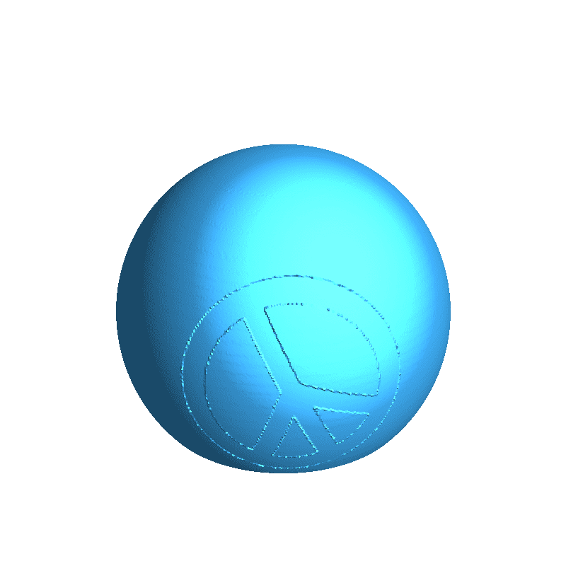Free Digital Art STL Download - peace ballby Daniel Johnson