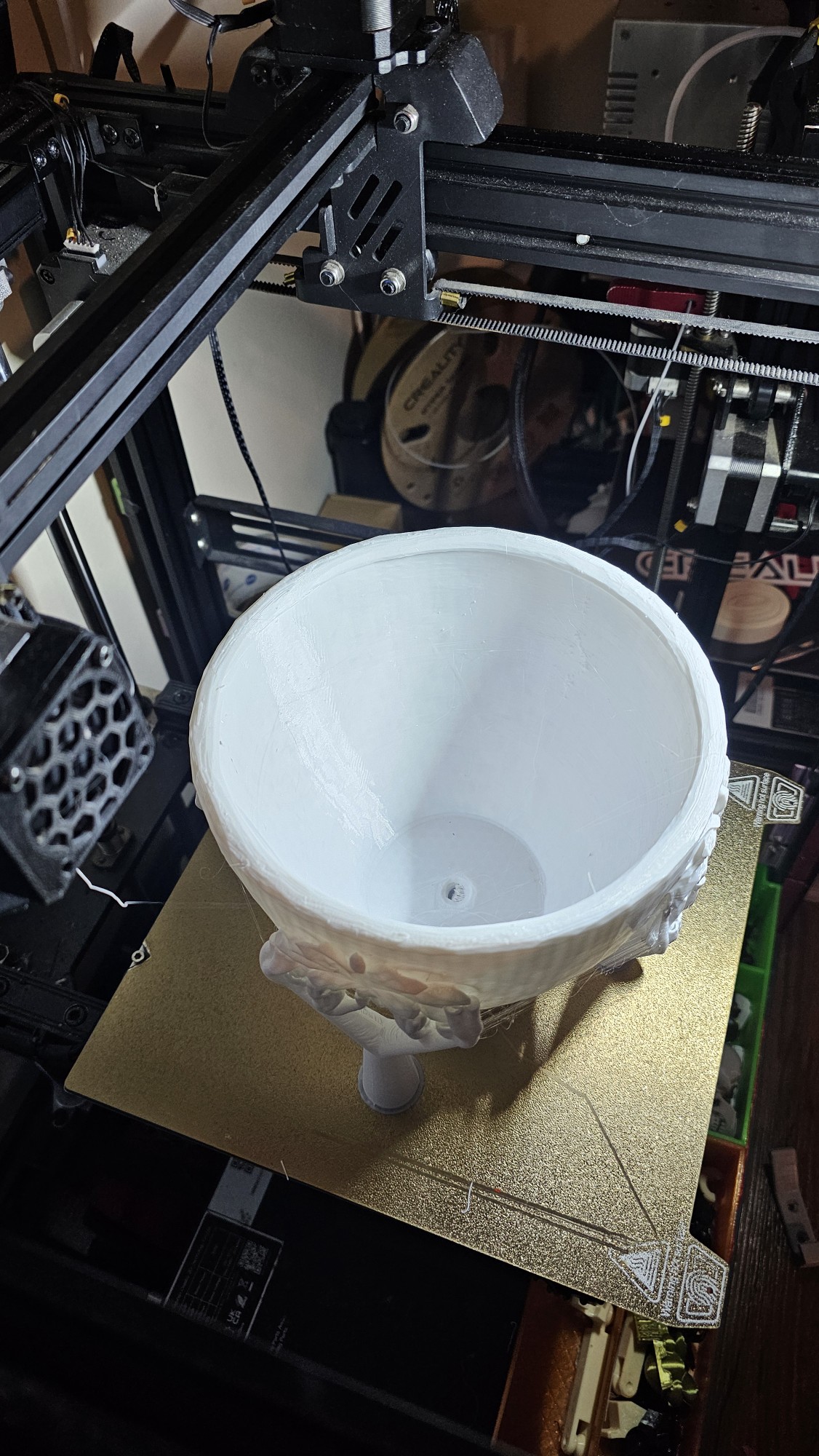 3D Printer Files | 3MF File | Plant Pot w. palm trees v. 3 | Creality Cloud