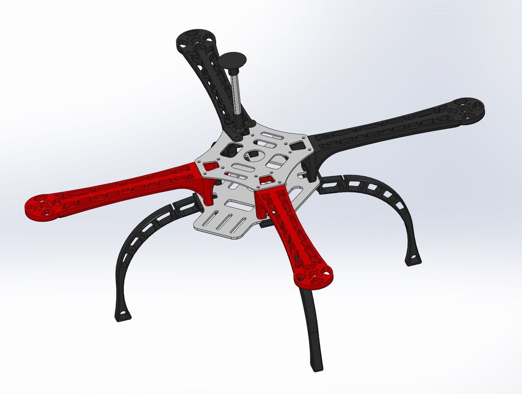 3D printed F450 type quadcopter | 3D modeller indir | Creality Bulutu