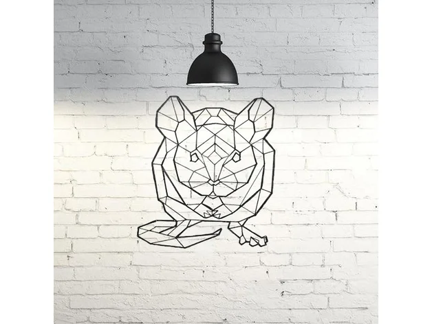 Rat Wall Sculpture 2D | 3D models download | Creality Cloud