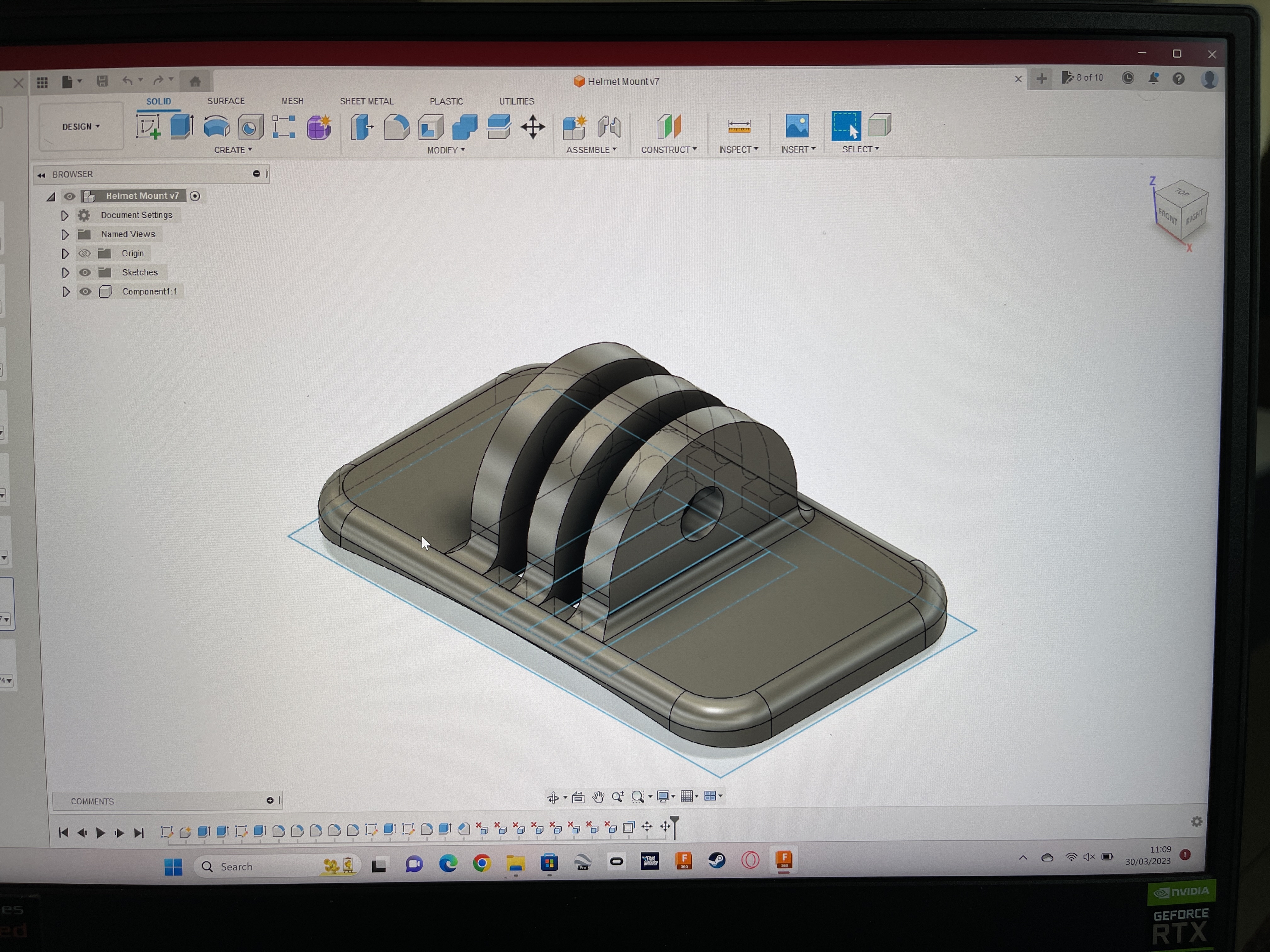 Helmet visor camera mount | 3D models download | Creality Cloud