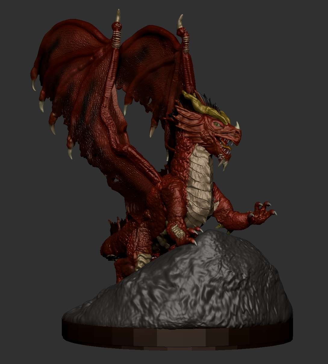 Red dragon DnD- Dragon rouge DnD | 3D models download | Creality Cloud