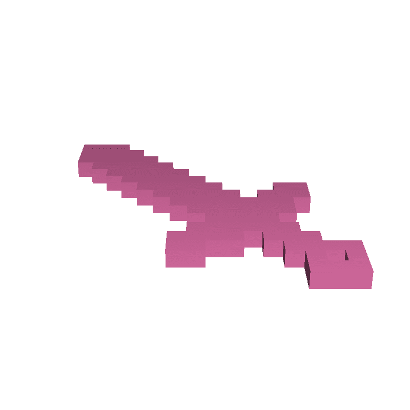 Free Board Games & Card Games STL Download - minecraft swordby Mariusz
