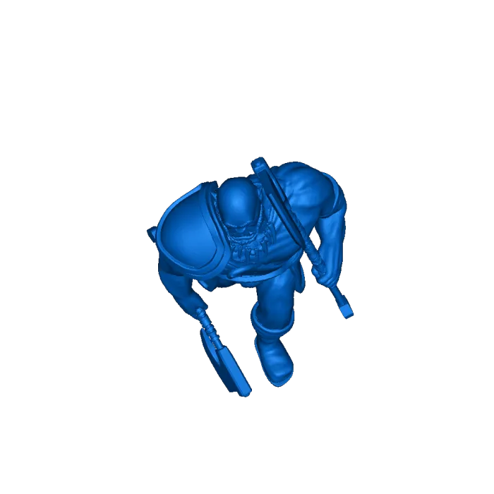 Free Characters & Creatures STL Download - orc warriorby art _crazy69