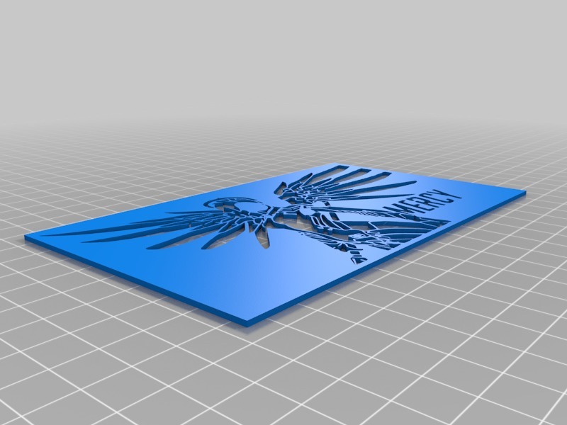 Free Characters & Creatures STL Download - Mercy Stencilby SMT_M 🦊
